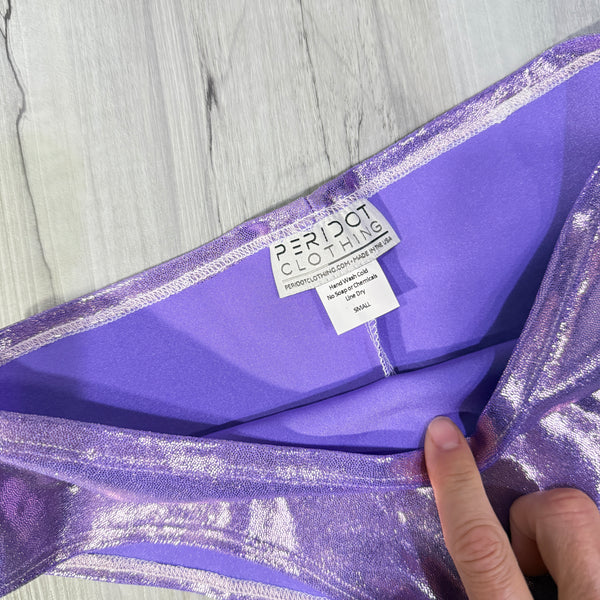SALE - Lilac metallic Cheeky Bikini Bottom | Peridot Clothing