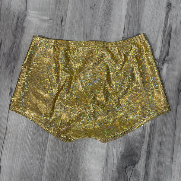 SALE Men's Gold Shattered Glass Booty Shorts Boxer Briefs | Peridot ...
